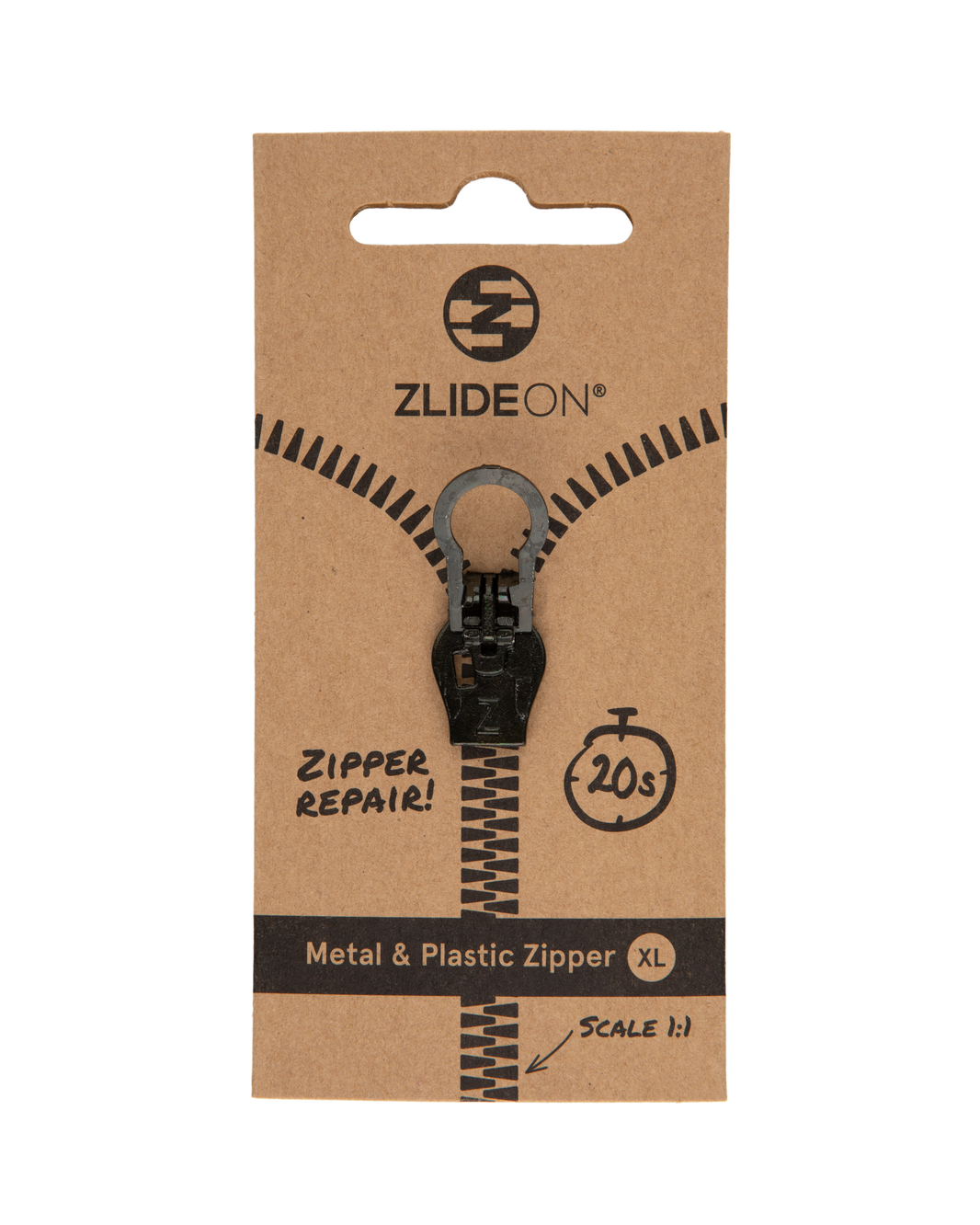 Repair broken zippers with ZlideOn! Quick and Easy