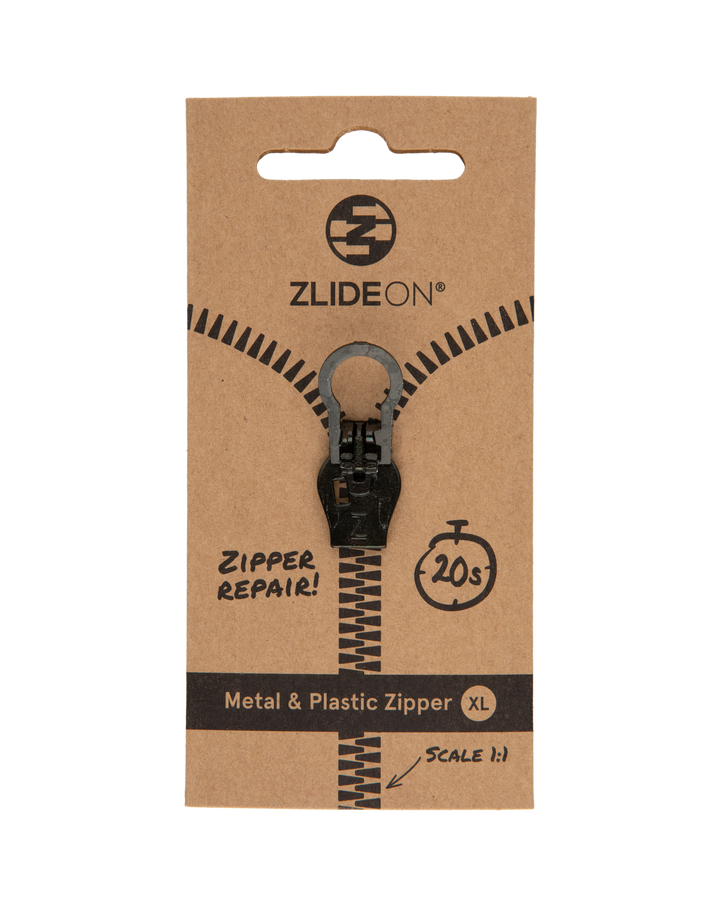 Repair broken zippers with ZlideOn! Quick and Easy