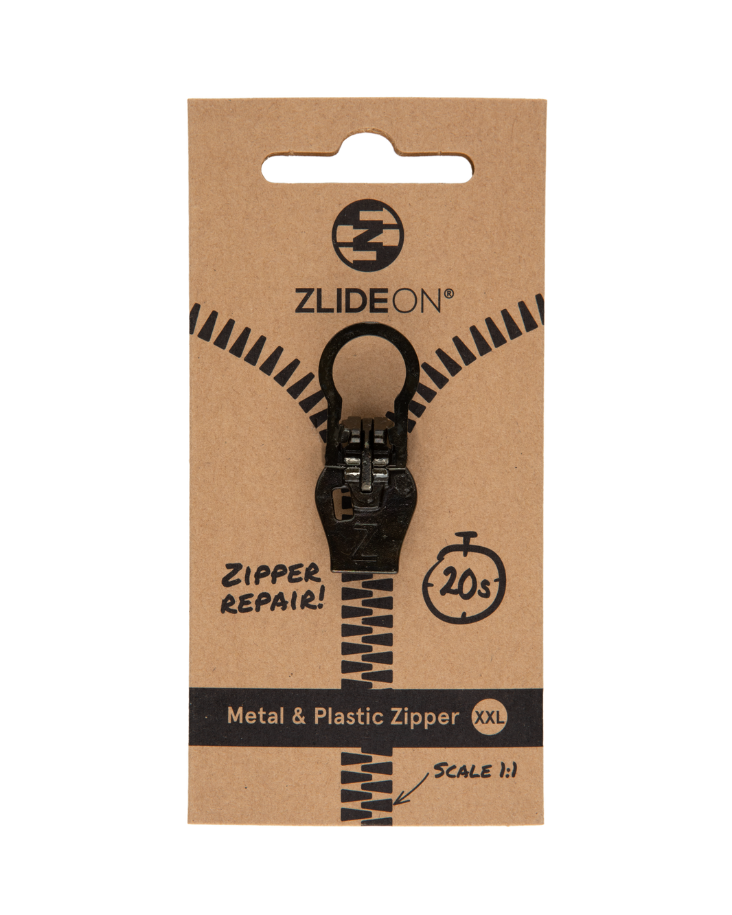 Repair broken zippers with ZlideOn! Quick and Easy