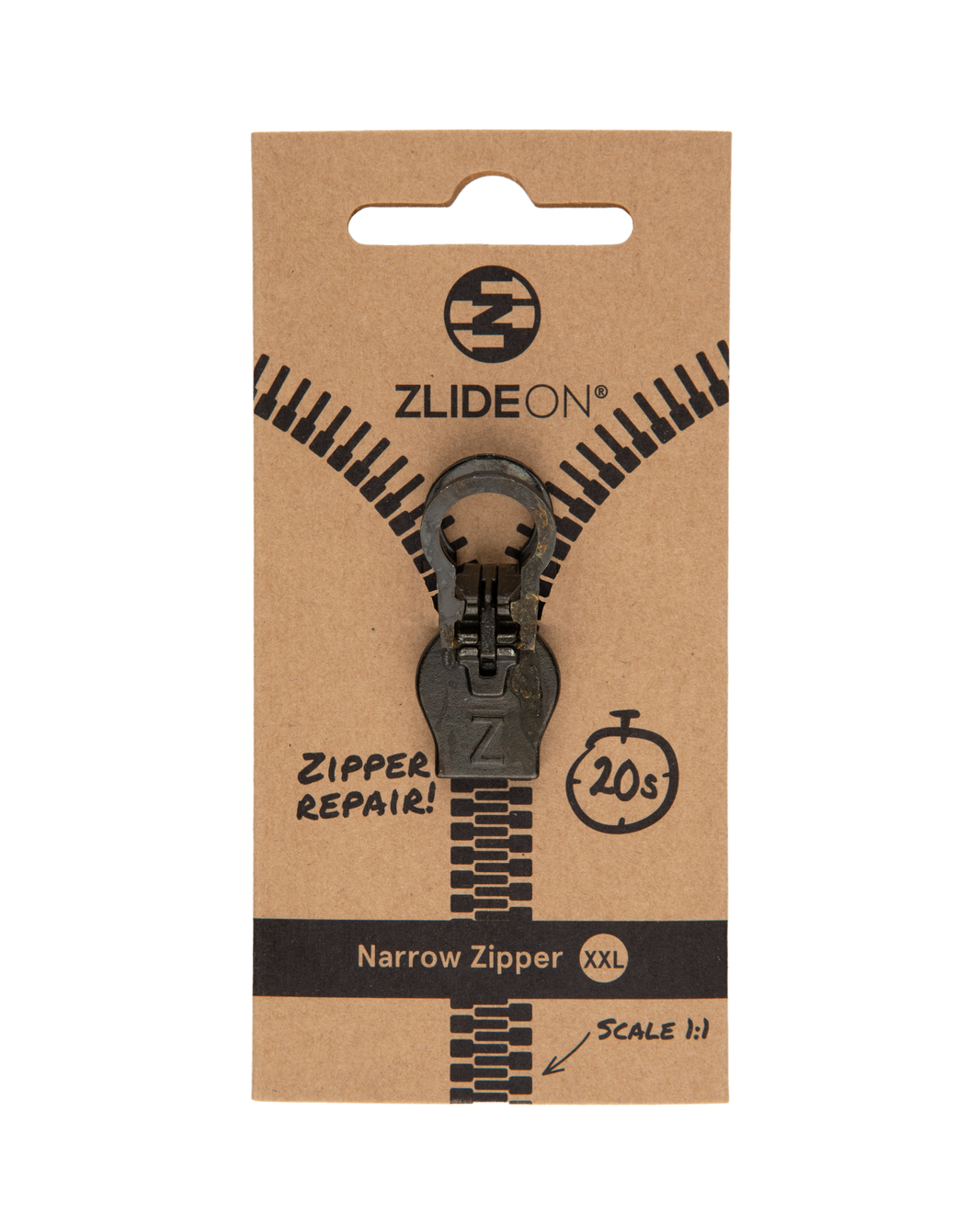 Repair broken zippers with ZlideOn! Quick and Easy